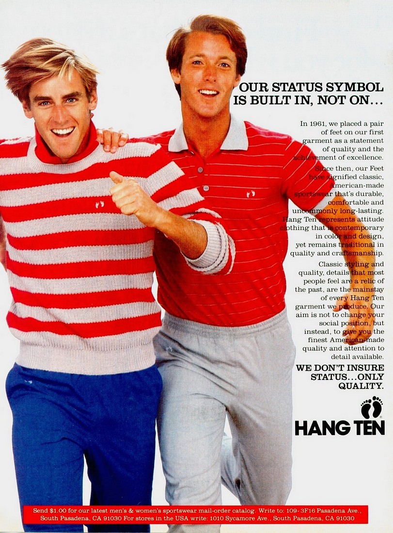 Hang Ten - 1983 Fall/Winter - Database & Blog about classic and stylish ...